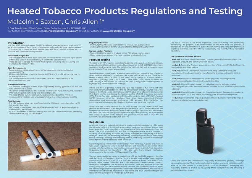 Broughton | HTP Testing and Regulations Poster